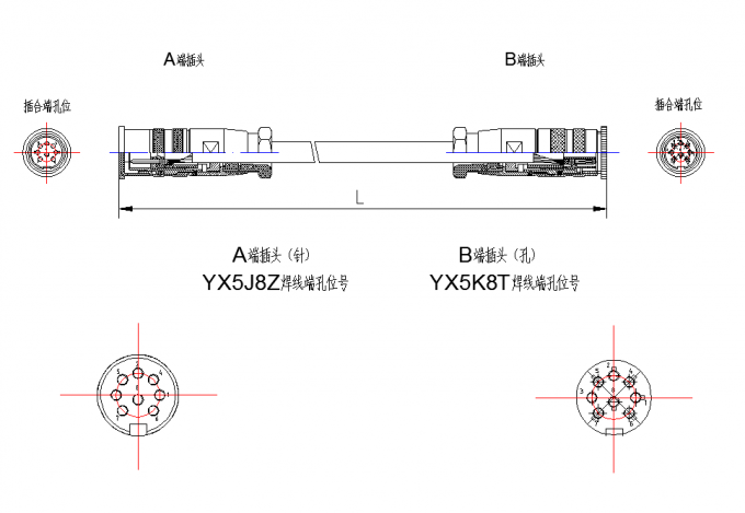 Remote Electrical Tilt RET Aisg Ret Cable connector assembly For ...