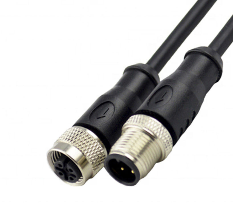 Ip67 Shielding M12 Circular Connector 8pin Aviation Plug Wire Joint Type