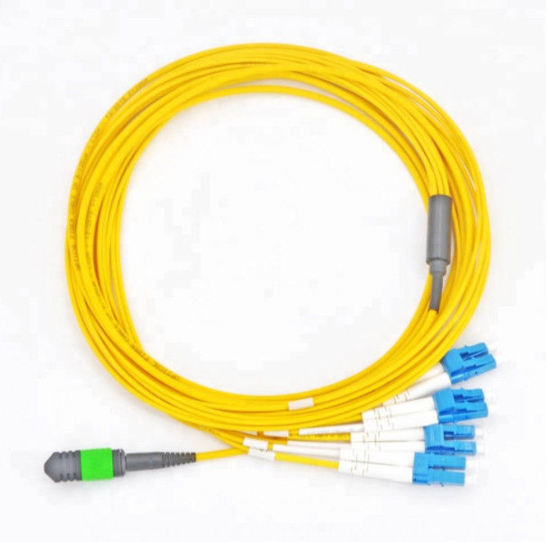 Optical Fiber MPO Patch Cord , 8F APC(F)-LC/UPC SM 3M Fiber Optic Patch ...
