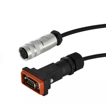 Waterproof AISG RET Control Cable Connector 8 Pin Female To DB 9 pin Male