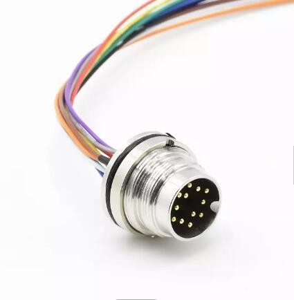 DIN AISG 12 Pin IP67 M16 Waterproof Connector Male And Female Socket