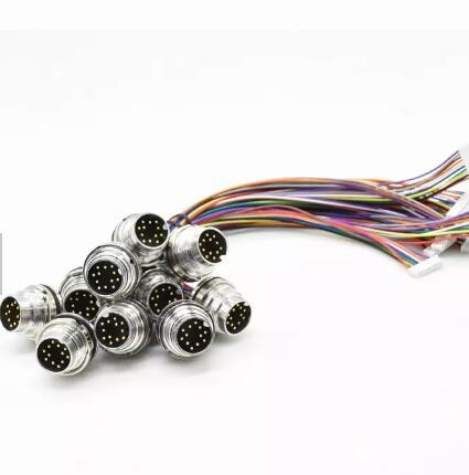 DIN AISG 12 Pin IP67 M16 Waterproof Connector Male And Female Socket