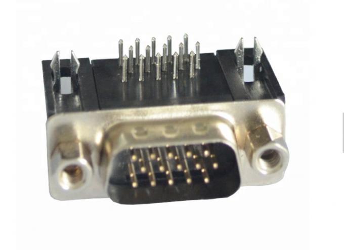 DP Socket 9 Pin D Sub Female Connector , 90 Degree Electrical D Sub 9 ...